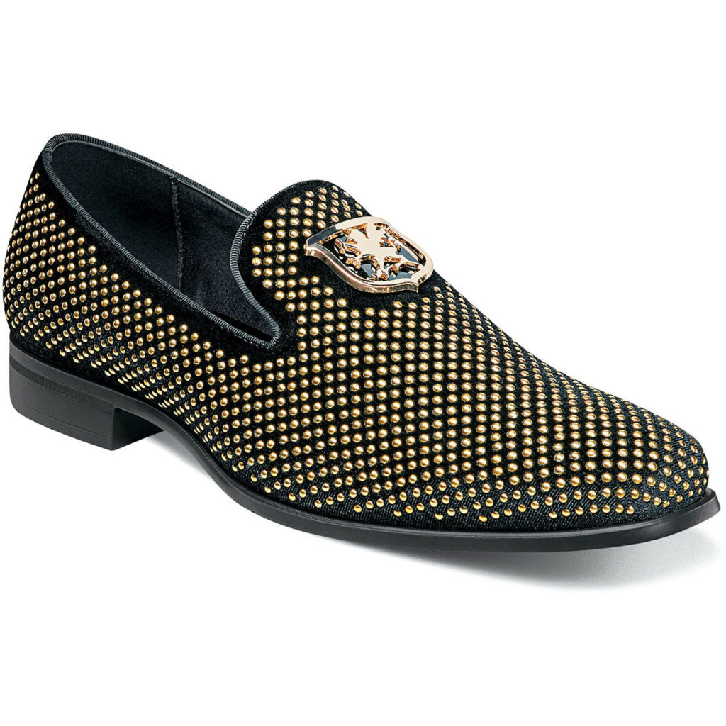 SLIP ON STUDDED FABRIC AND SATIN FABRIC FULLY CUSHIONED MEMORY FOAM PG ...
